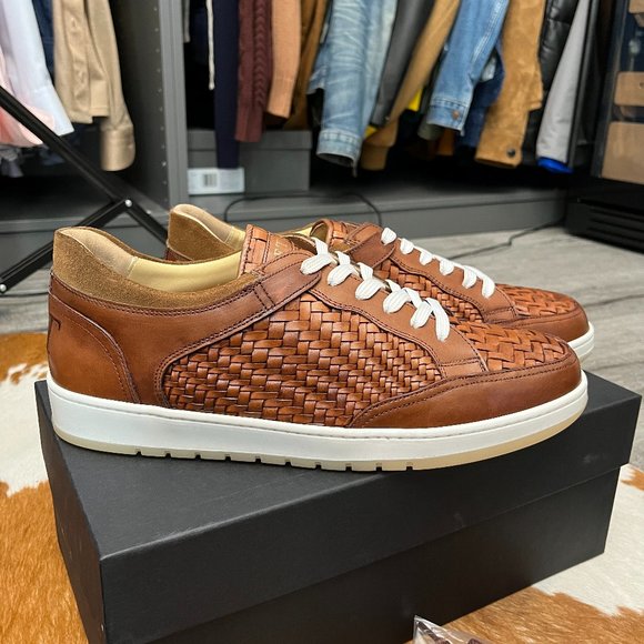 Taft | Shoes | Brand New Taft The Rapido Low Sneaker In Brown Woven ...